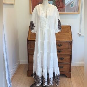 Greek Archaic Kori | Dresses | Greek Archaic Kori Embroidered Linen ...